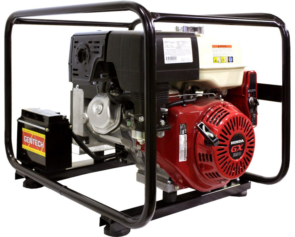 7 kVA Honda powered generator with Electric Start - Gentech Generators